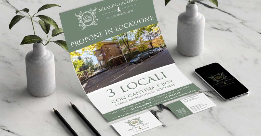 Milanino Agency: immagine coordinata | Nerobold